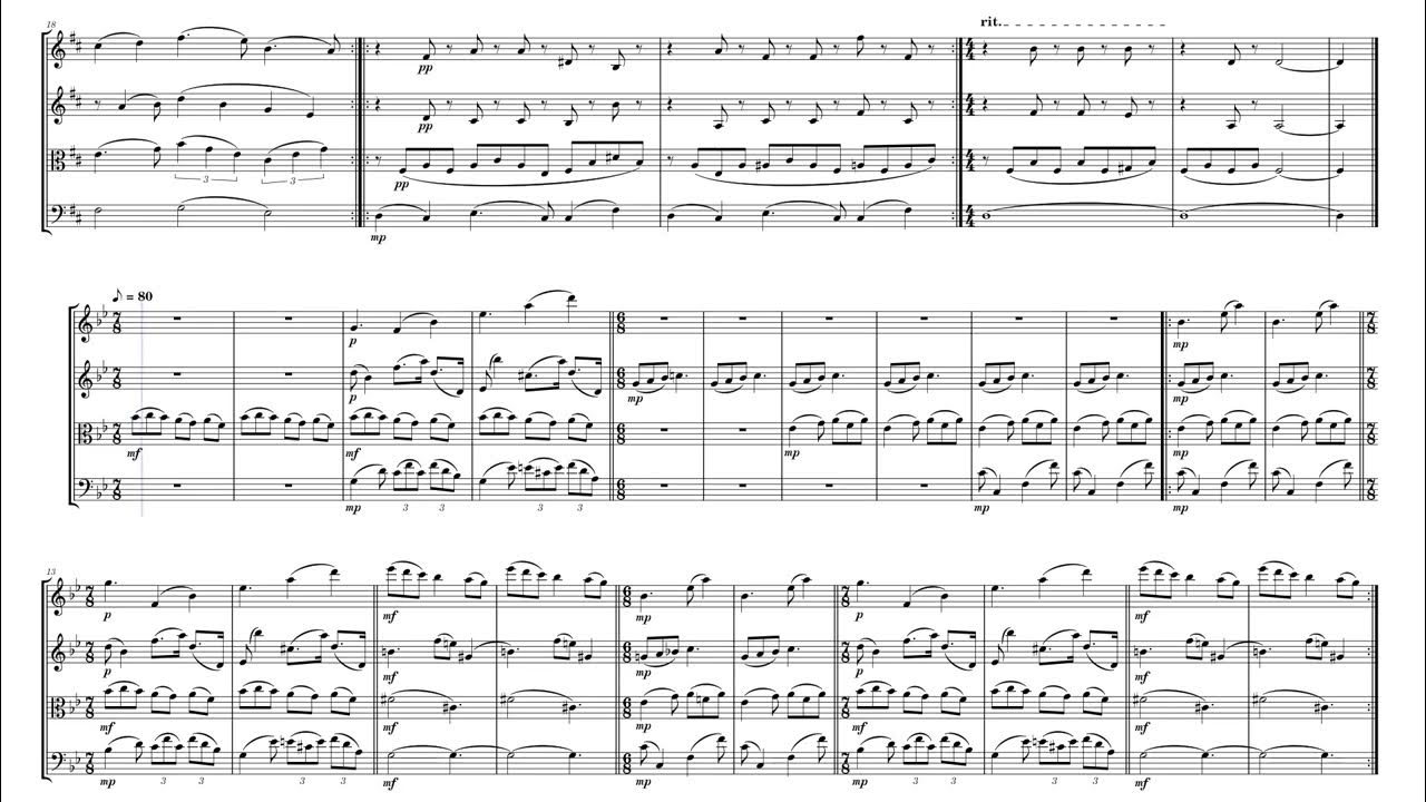 Minimally Fantastic Suite for String Quartet No. 2 - YouTube