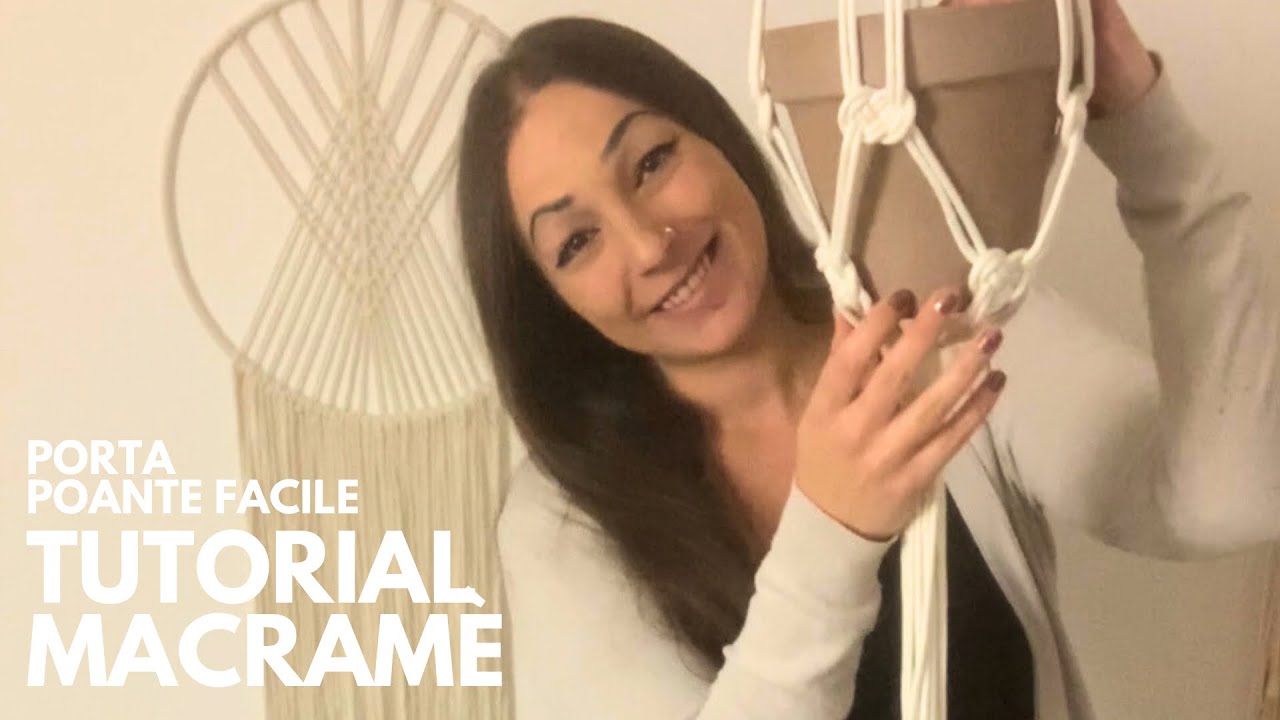 Plant hanger macramè #macrame #planter #planthanger #macrametutorial # ...
