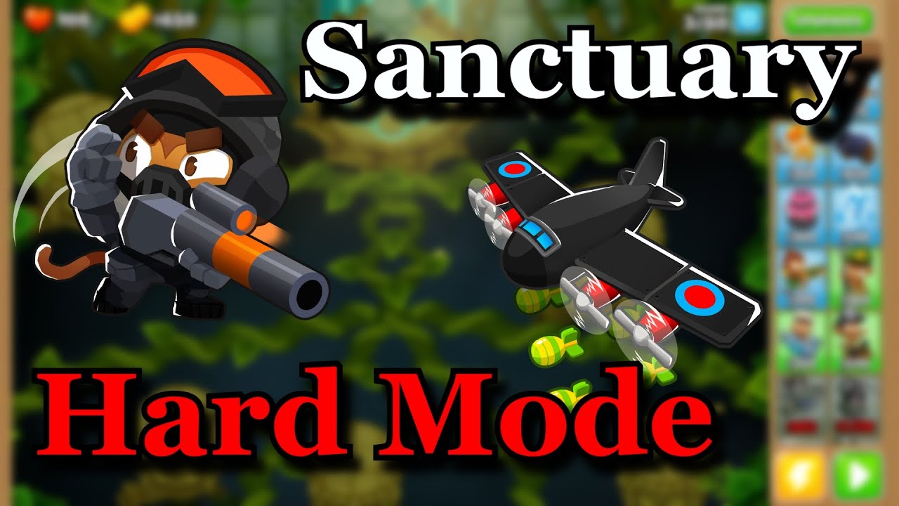 BTD6 Sanctuary - Hard Mode (No Abilities or Monkey Knowledge) Guide ...