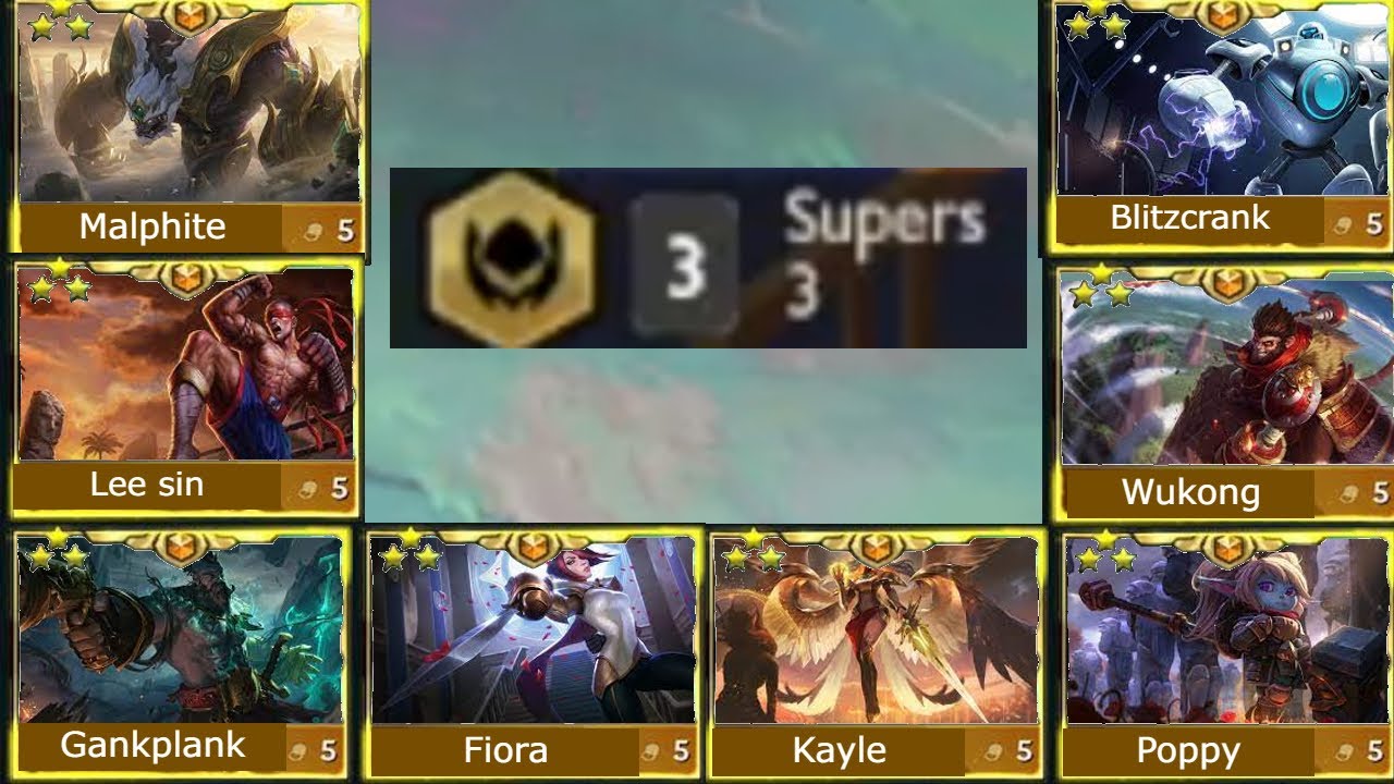 8 SUPERS Team of 3 Stars | TFT Set 8.5 - YouTube