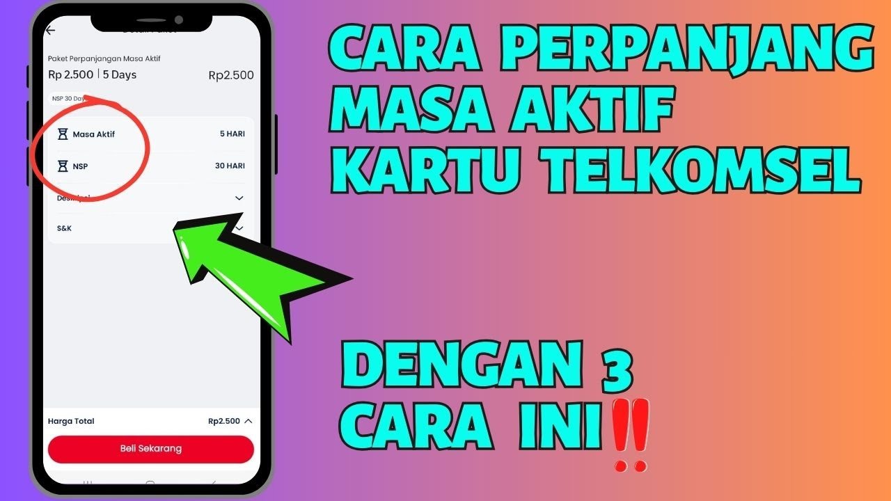 Cara Memperpanjang Masa Aktif Kartu Telkomsel Terbaru 2025 - YouTube