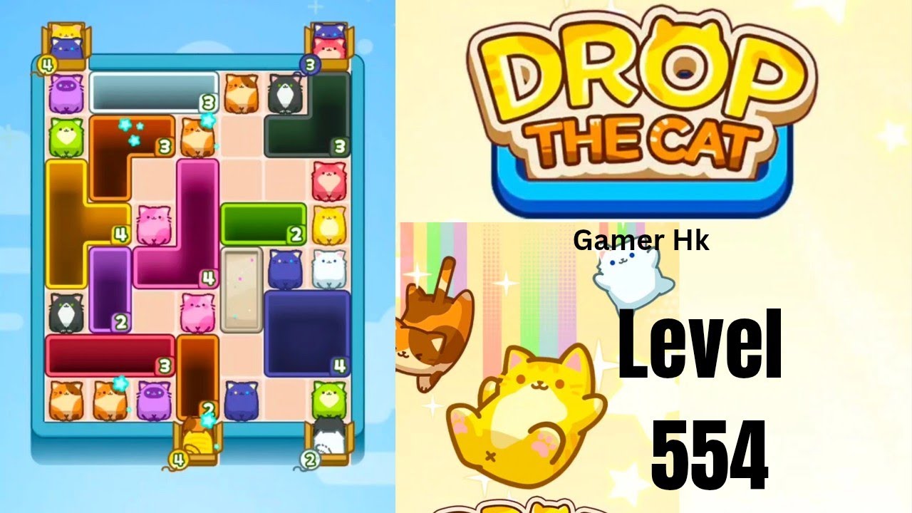 Drop The Cat Level 554 Walkthrough Solution - YouTube