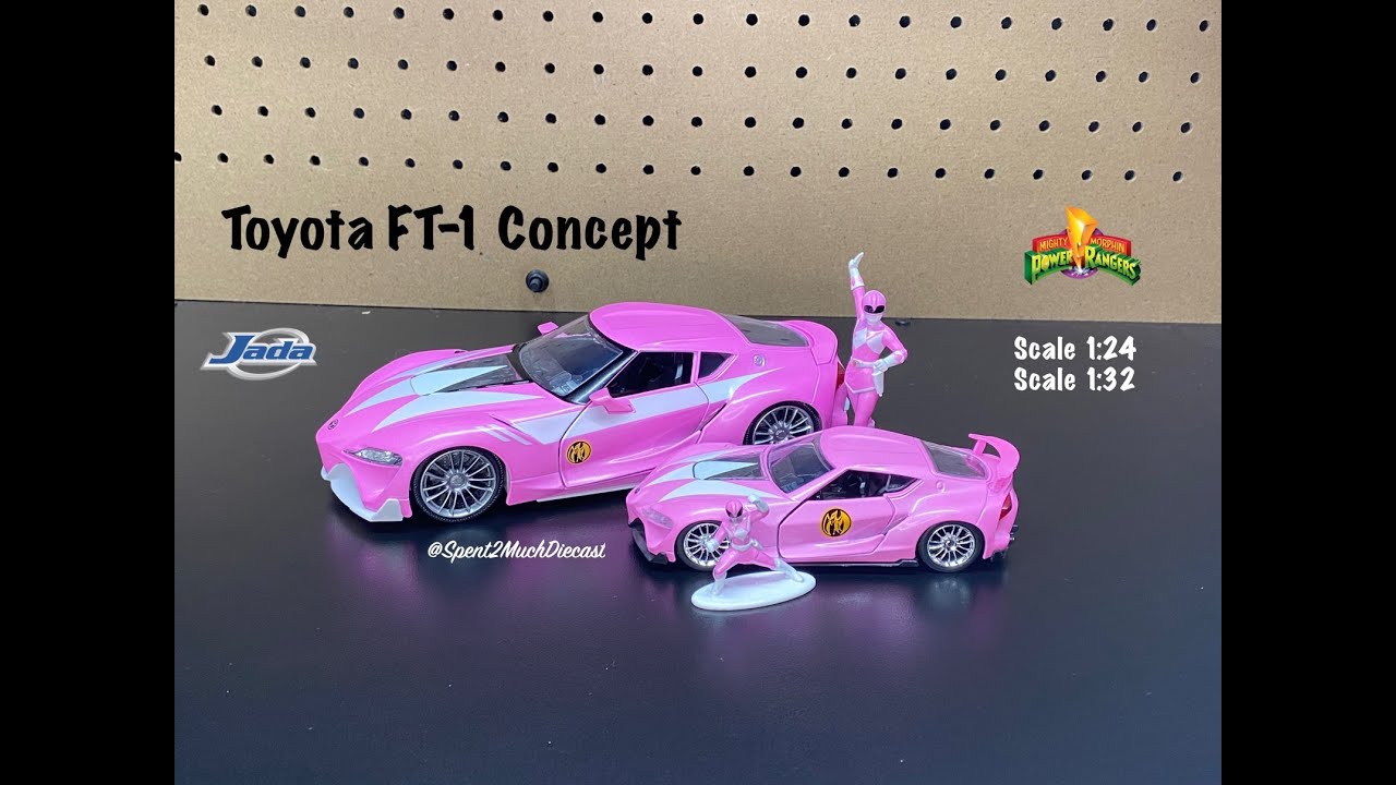 Toyota FT-1 Concept w/ Pink Ranger by Jada | Hollywood Rides | Mighty ...