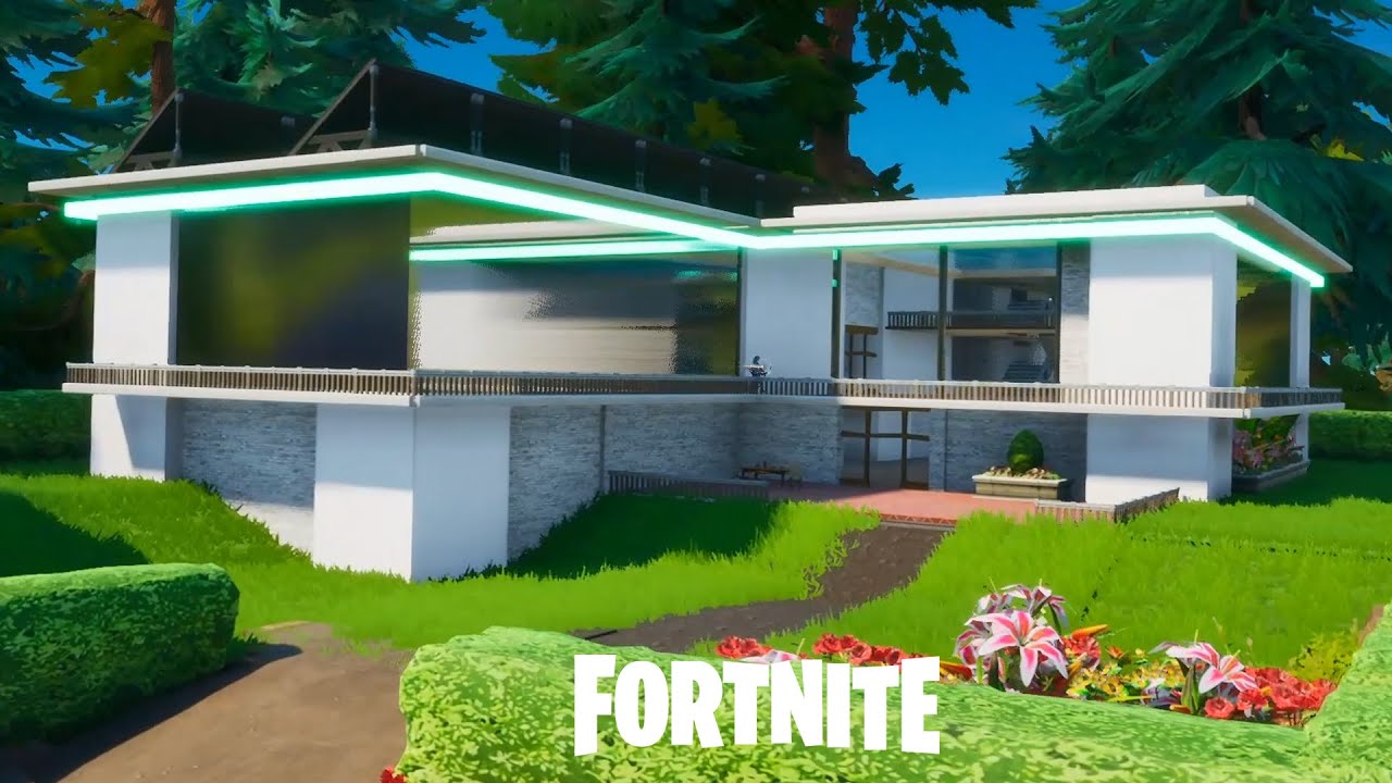 Fortnite Creative - Simple Modern House (Speed Build) - YouTube