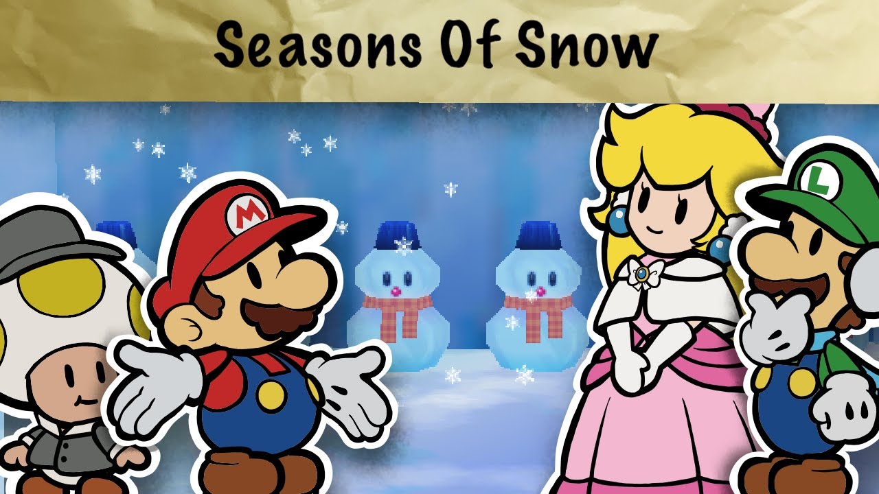 Season Of Snow | Paper Mario Stop-Motion Compilation - YouTube