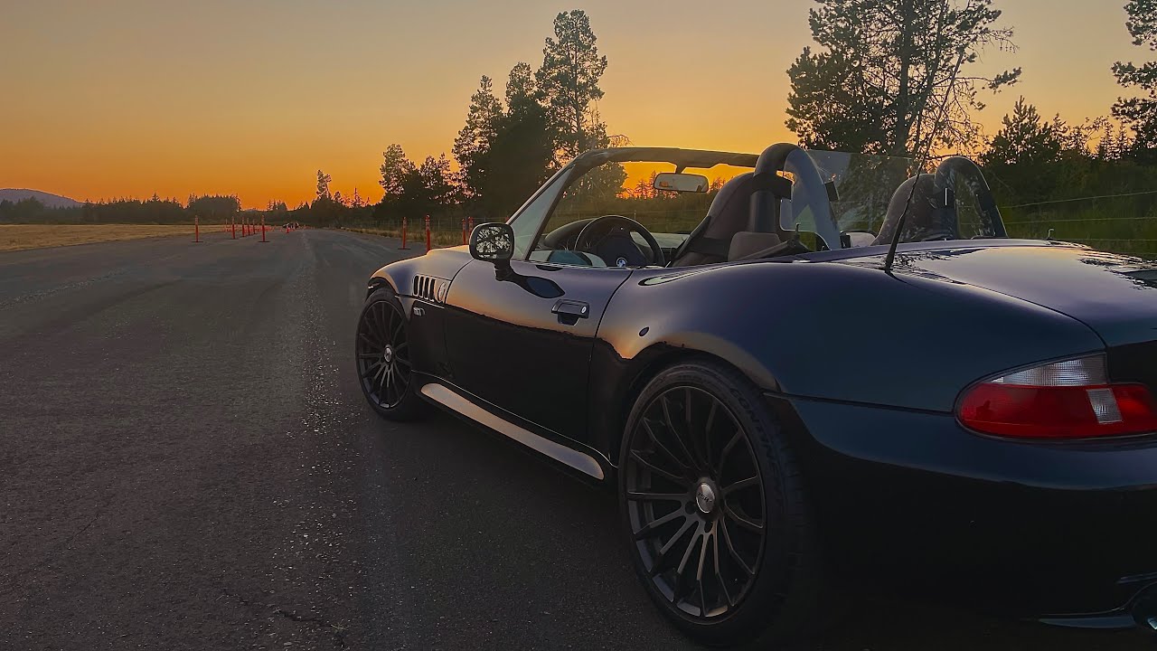 Driving the skills EVOC course in my BMW z3 - YouTube