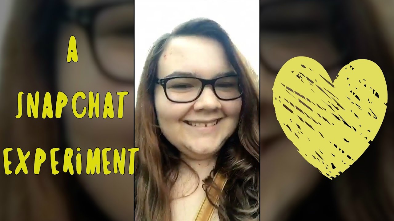 a snapchat experiment // vlog 6 - YouTube