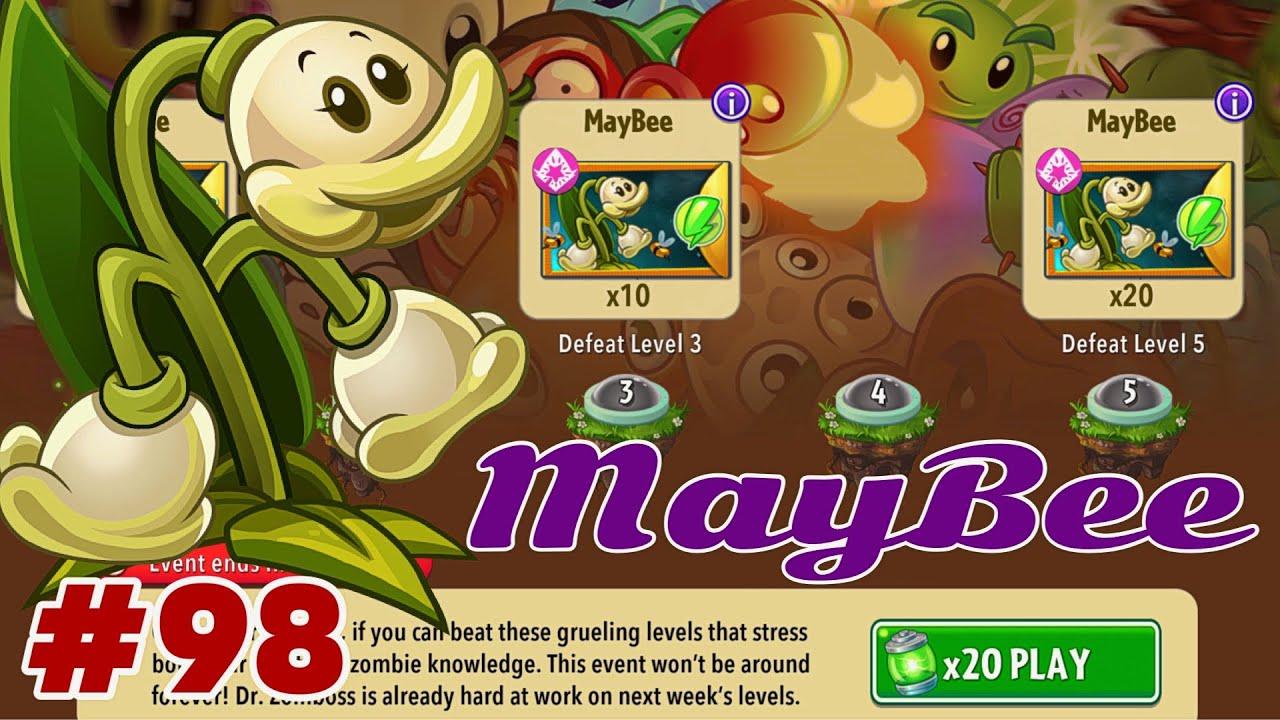 Pvz2 Testing MayBee in the Plant of the Week Challenge! @HoraaDivine6 ...