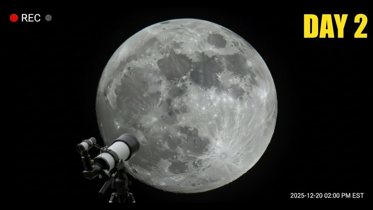 Moon Through Telescope | Real Lunar Observation - YouTube