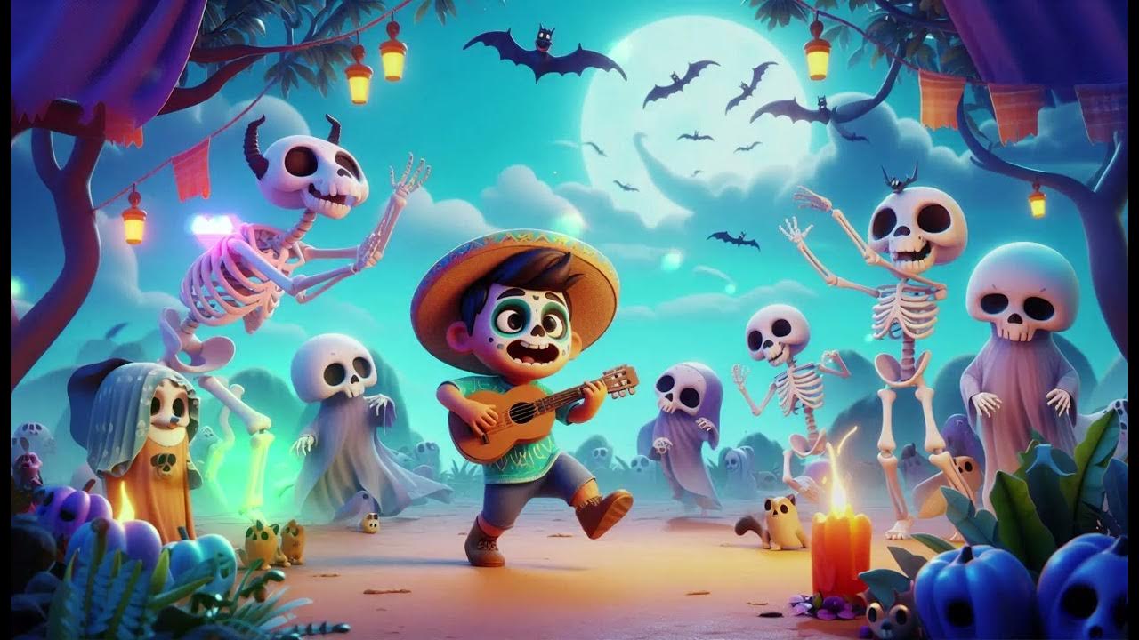 "Chumbala Cachumbala | Ghostly Skeleton Dance Song 2 | Halloween Fun ...