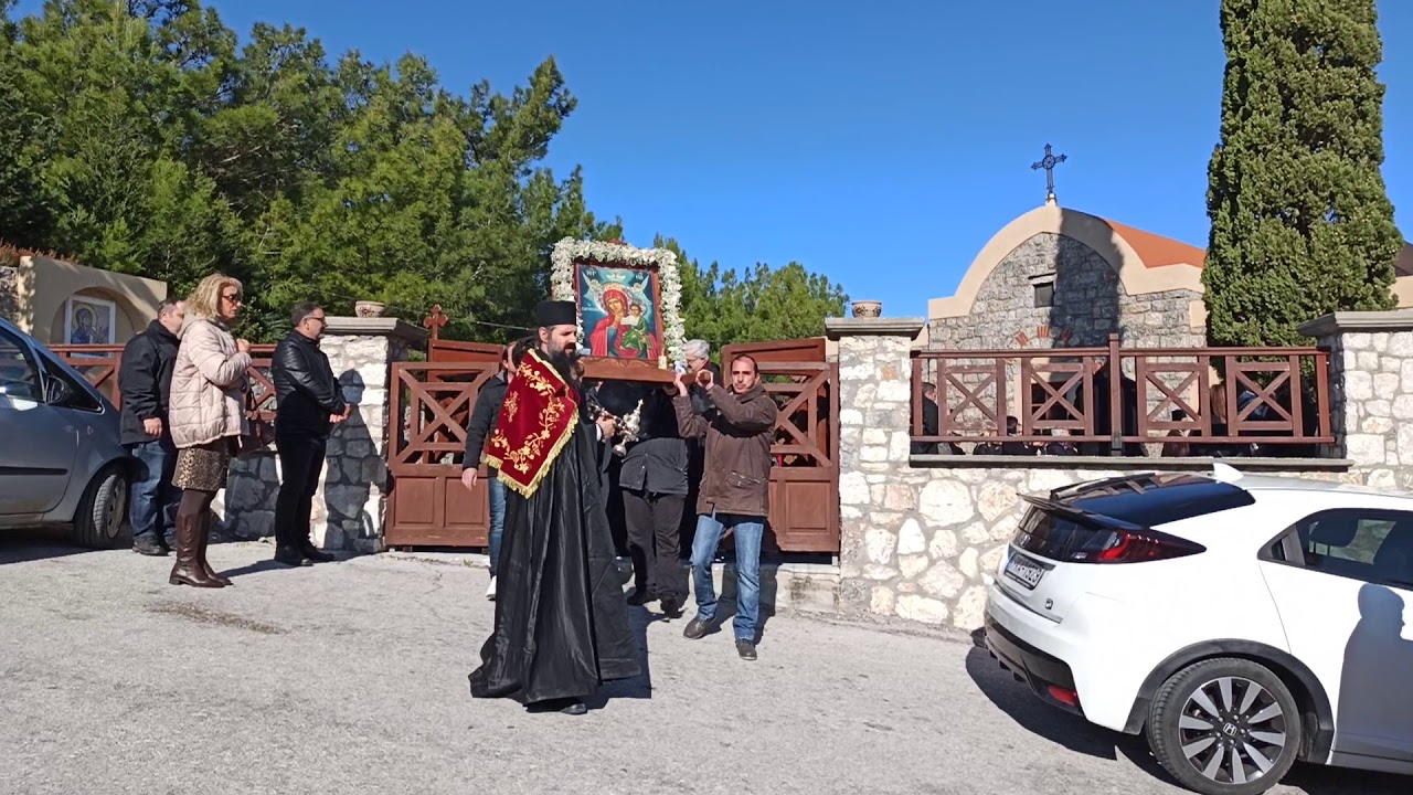 Λιτανεία Παναγίας Παραμυθίας. - YouTube