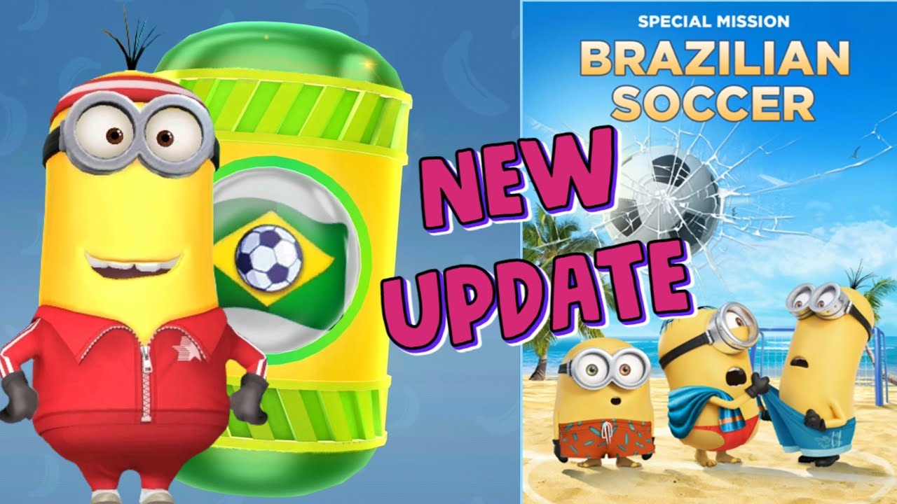 Minion Rush New Update BRAZILIAN SOCCER New Prize Pods opening gameplay ...