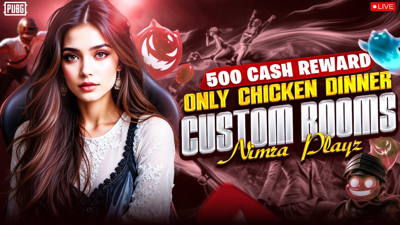 PUBG MOBILE LIVE CUSTOM ROOMS UC & CASH REWARD | Nimra Playz |# ...