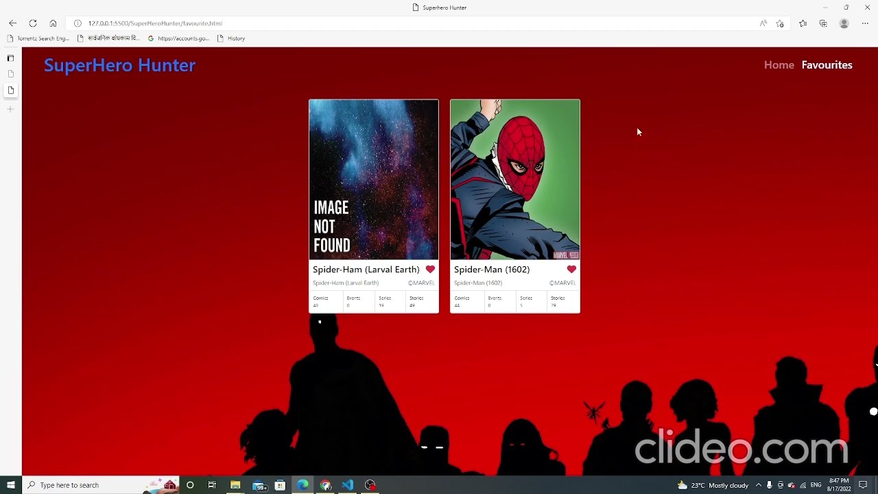 Superhero Hunter App Using Vanilla Javascript Youtube