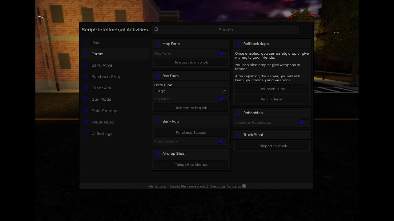 Street Life Remastered Script (MONEY DUPE, SILENT AIM, TRUCK ROB ...