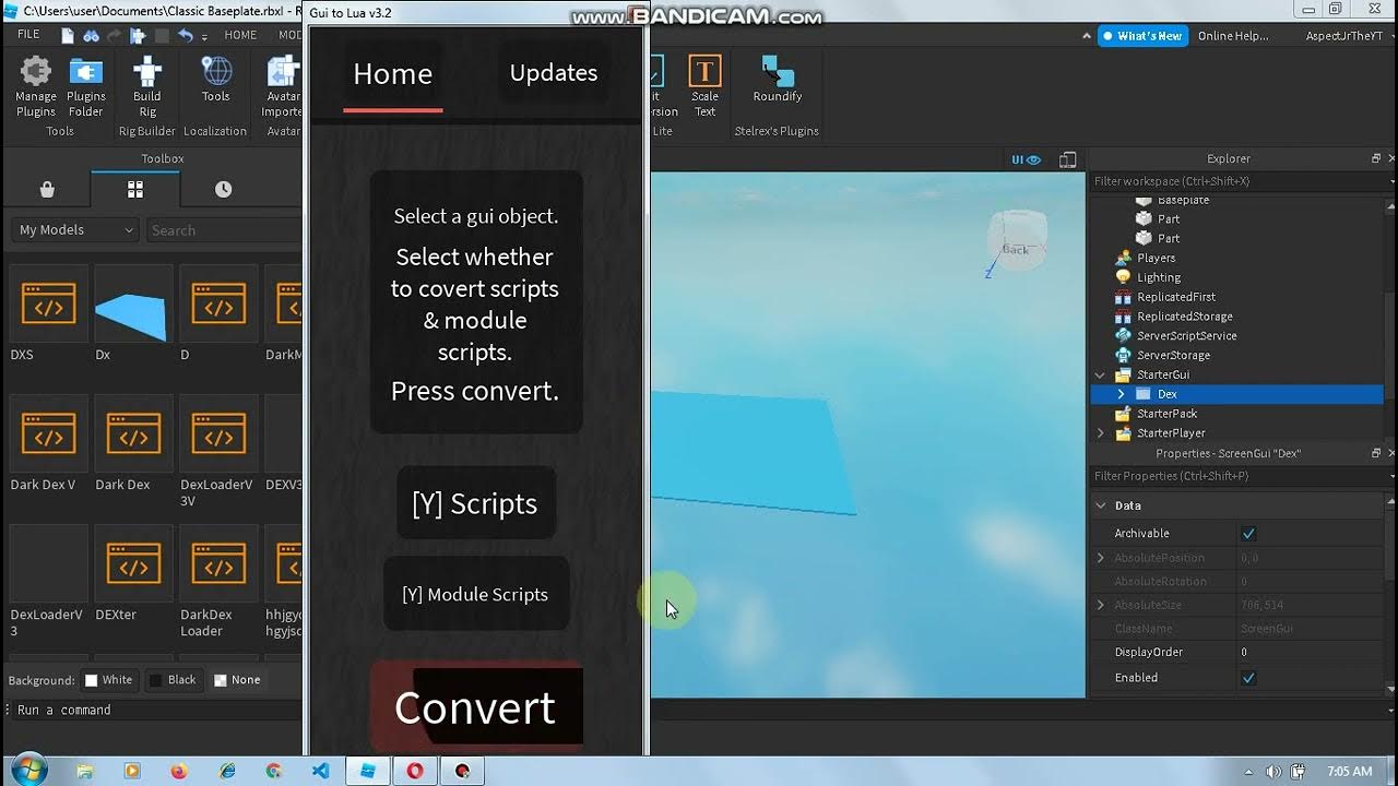 How To Fix "Gui To Lua Convert Is Not Working" - YouTube