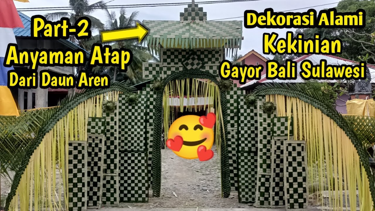 Cara Membuat Ulatan Dekorasi Kekinian || Ulatan Kelabang Gayor Bali ...