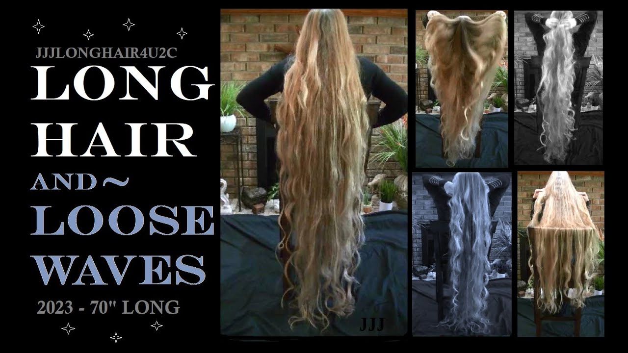 Long hair and loose waves 2023🎥Lots of slow motion hair!🎬 - YouTube
