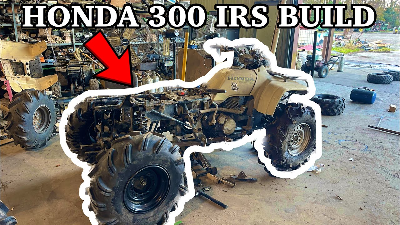 Honda 300 Gets a 20 Inch IRS STRETCH *NEW TIRES* - YouTube