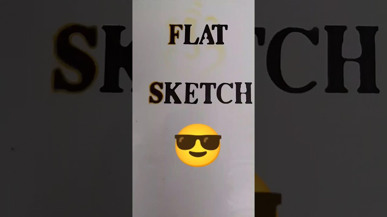 How to draw Flat Sketch ️👍 Flat sketch tutorial 💯💞😍 - YouTube
