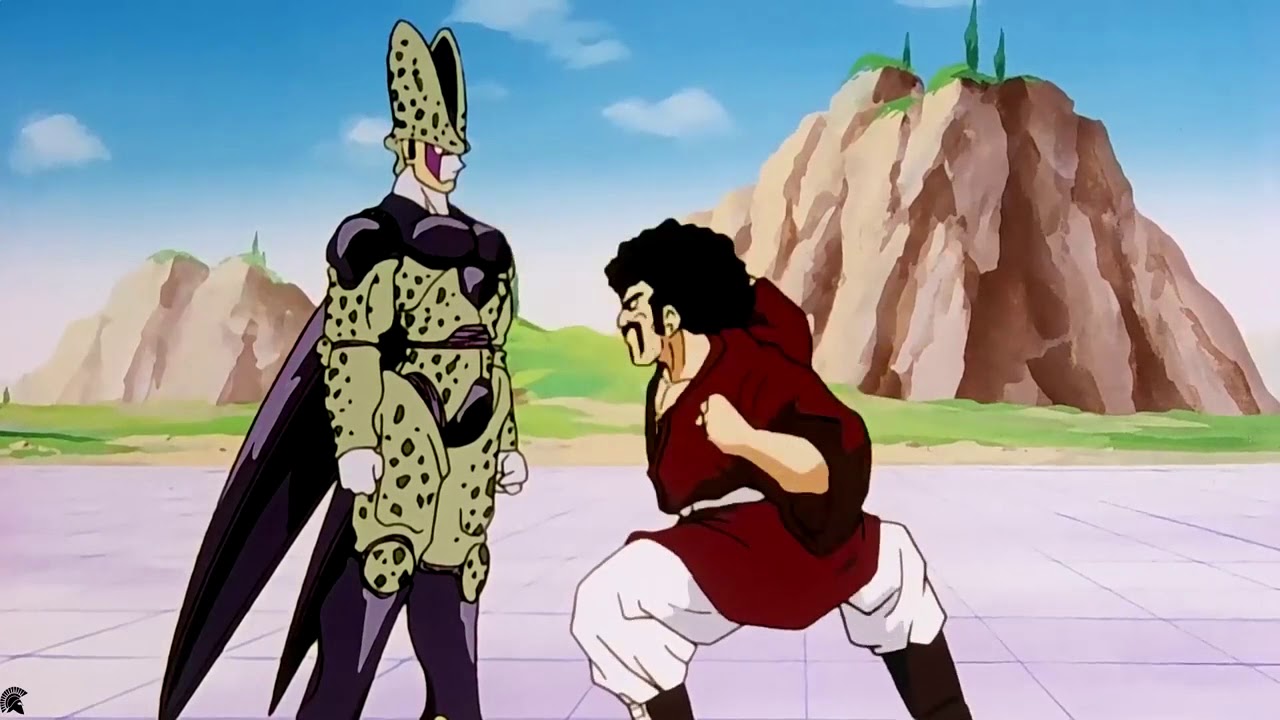 Dragon Ball Z Mr.Satan ridiculise Cell - YouTube