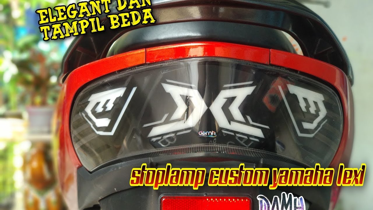 stoplamp yamaha lexi custom lazy led - YouTube