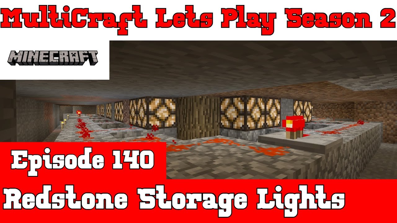 MultiCraft Minecraft Lets Play S2 :: Redstone Storage Lights :: E140 ...