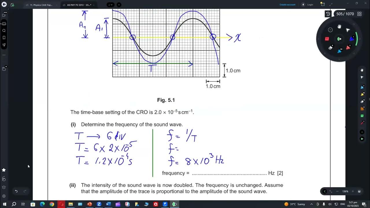 WAVES & SUPERPOSITION Paper2 Qs Part 04 - AS LEVEL PHYSICS 9702 - YouTube