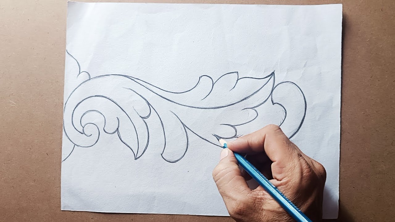 drawing tutorial wood carving drawing tutorial | wood carving ke liye ...