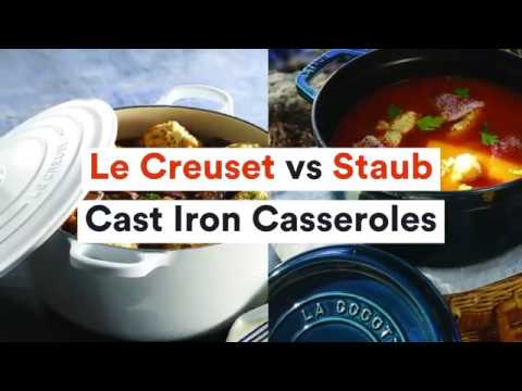 Le Creuset vs Staub Cast Iron Casseroles - which is the best?