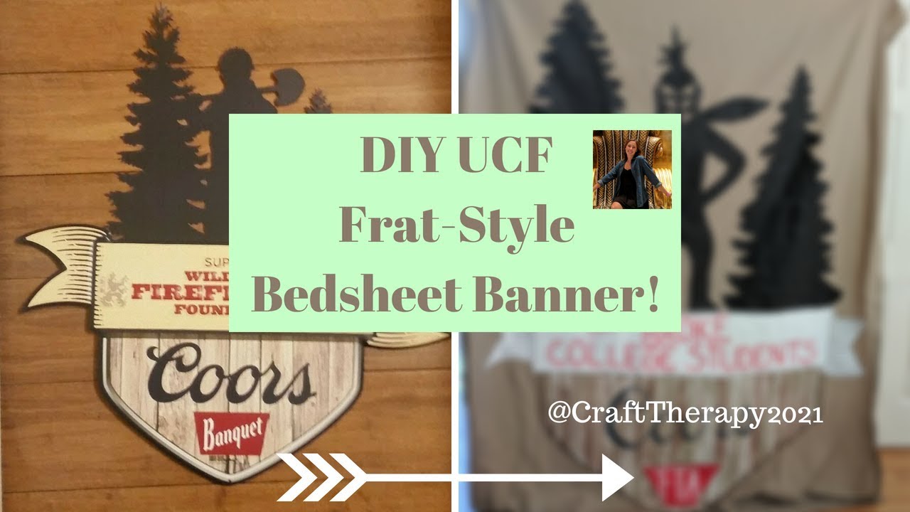 DIY UCF Frat-Style Banner - YouTube