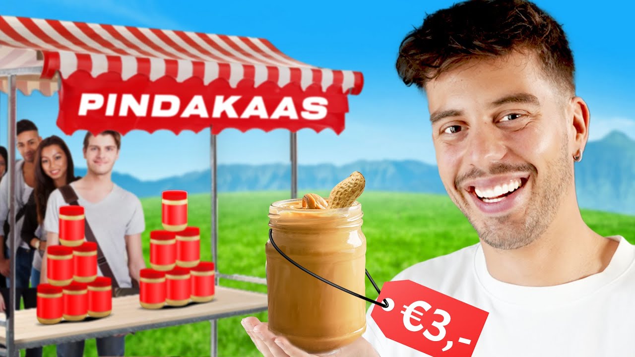 Ik Verkocht Zelfgemaakte Pindakaas (en verdiende €__) - YouTube