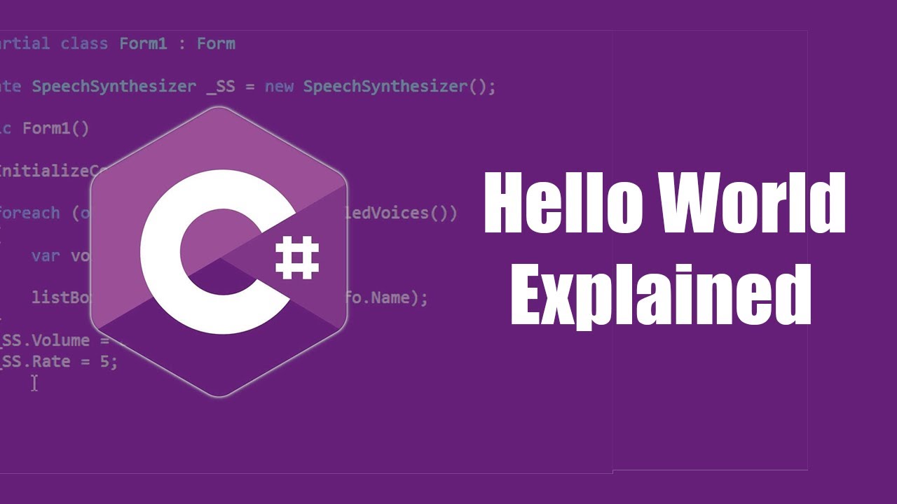 C Hello World Explained Youtube