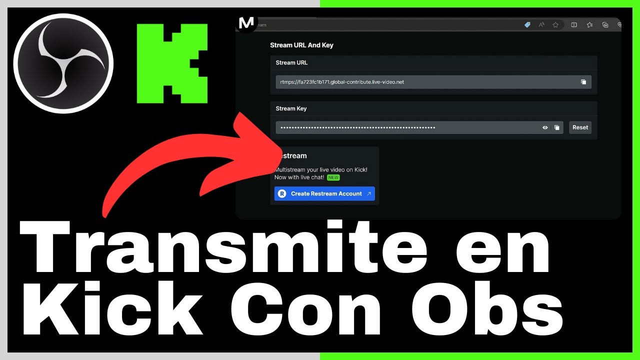 Cómo Transmitir en Kick Con Obs Studio - YouTube