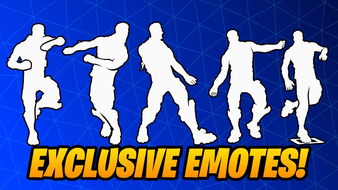 Showcasing EVERY Exclusive Emote in Fortnite History (Rare, Limited ...