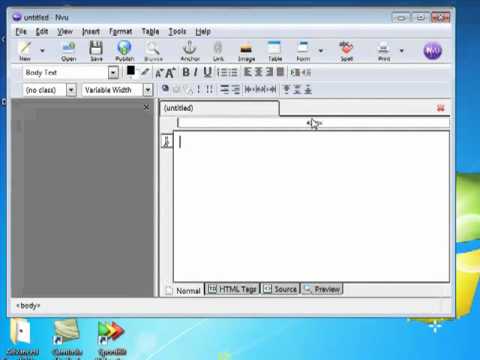 Nvu Editor HTML Profissional-Nova Versão 2011 em Portugues - YouTube