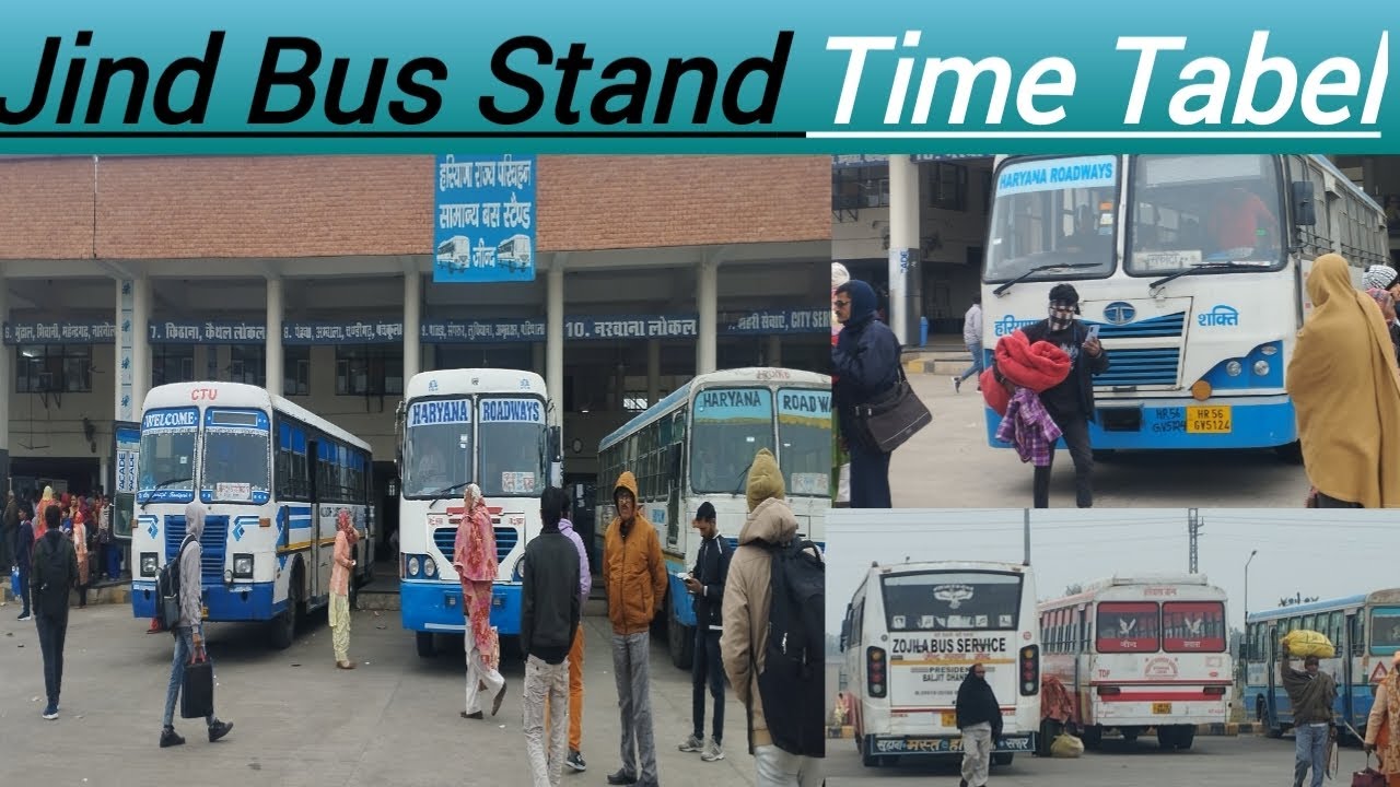Jind Bus Stand Full Vlog || Jind se Chlne wali buses ka time Tabel ...