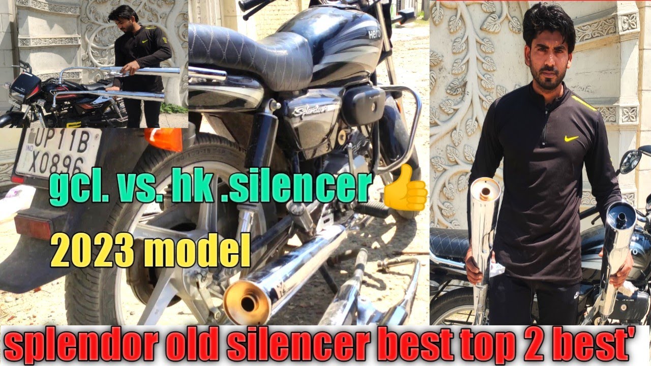 splendor old model silencer 2023 splendor bs6 gcl.VS.hk silencer best ...