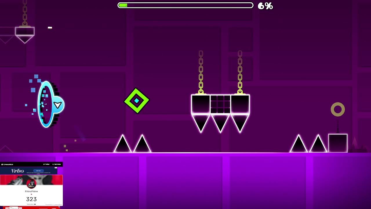 trying to beat time machine in geometry dash(90%)/LIVE NOW - YouTube