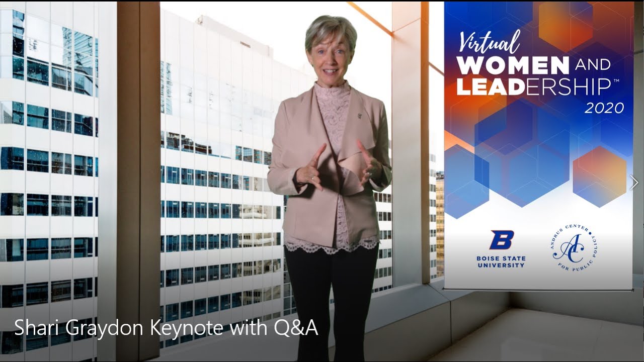 Women and Leadership 2020: Shari Graydon Keynote with Q&A - YouTube