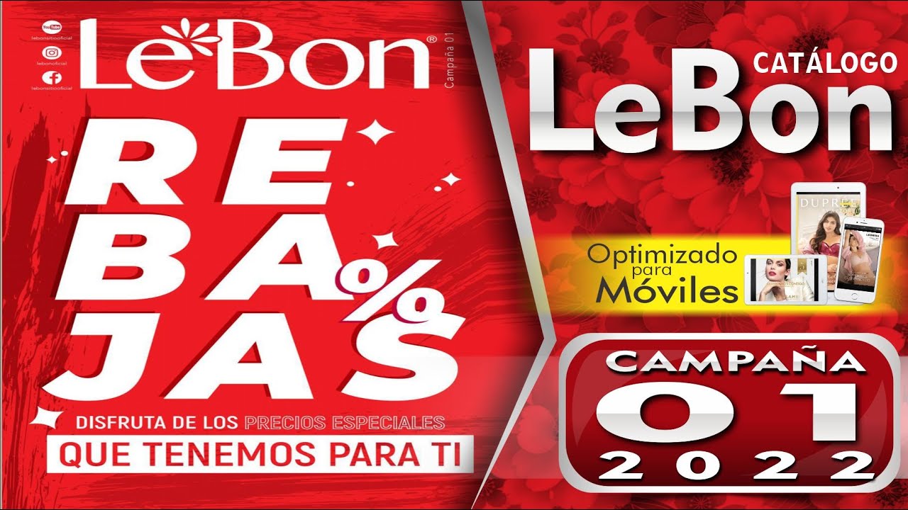 CATÁLOGO LEBON Campaña 1 2022 COLOMBIA - YouTube