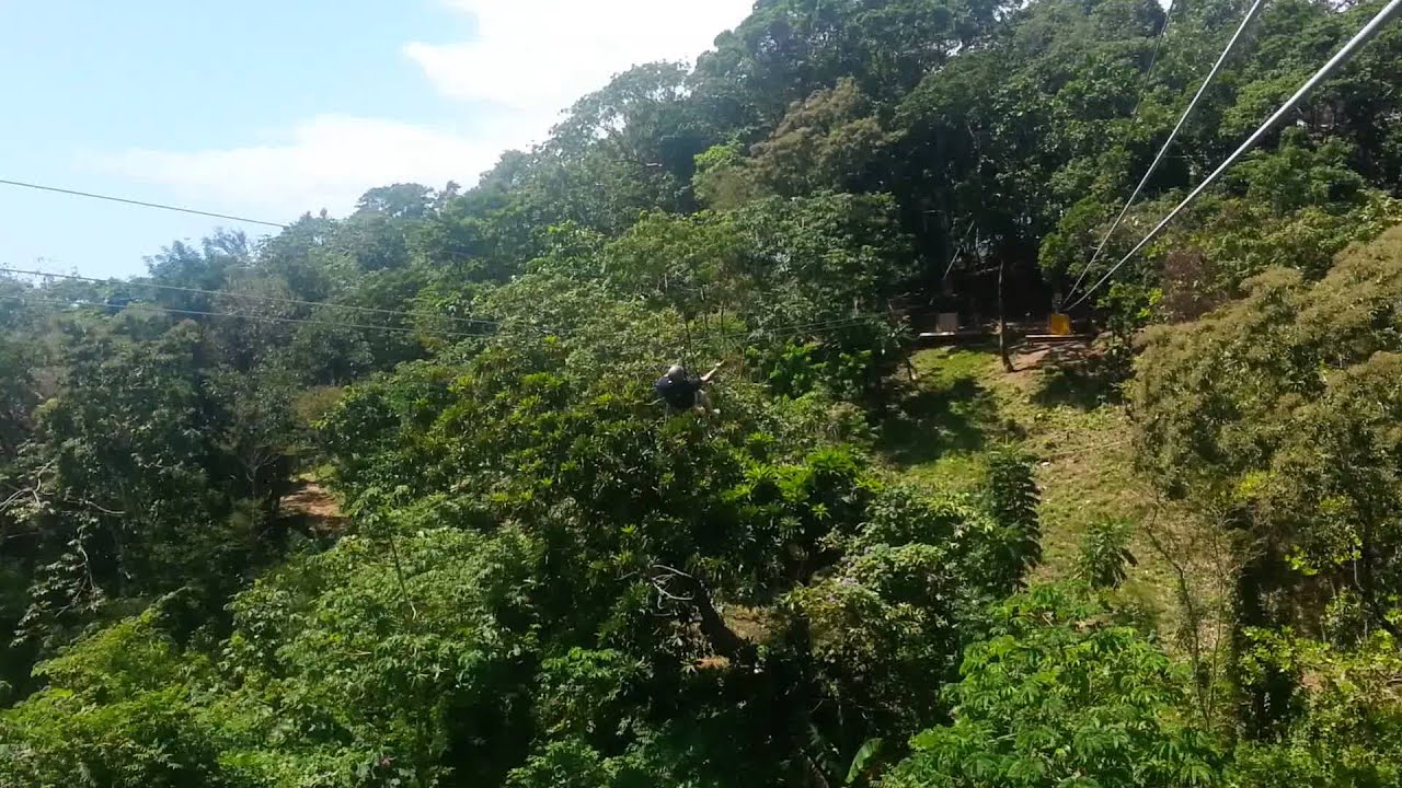 Zip Lining in Honduras - YouTube