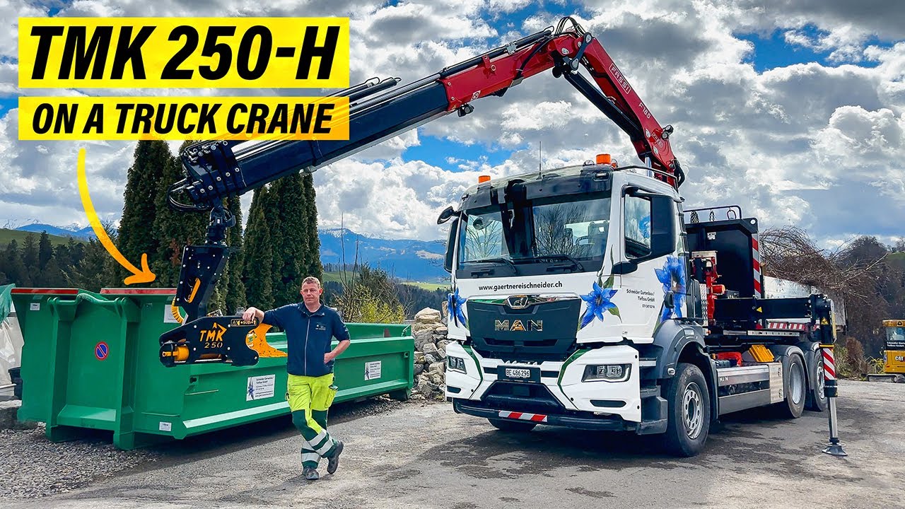 How to use a Tree Shear on a Truck Crane? - Problem Tree Removal In ...