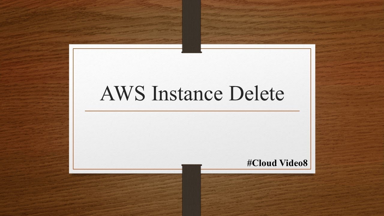 Deleting AWS Instance Running || Terminating Instances of AWS in Hindi - YouTube