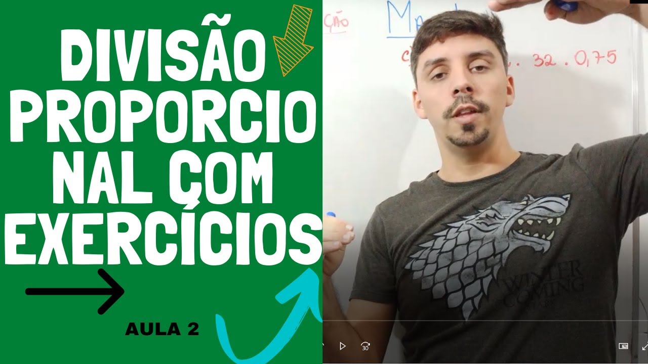 Como fazer divisão proporcional com exercícios - YouTube