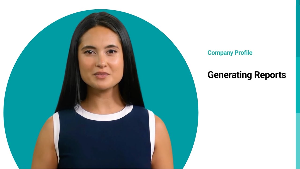 Company Generating Reports - YouTube