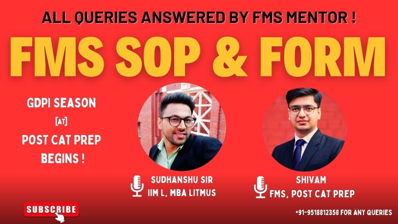 FMS SOP Guidance | Ft CAT Topper Shivam | FMS form filling | Last ...