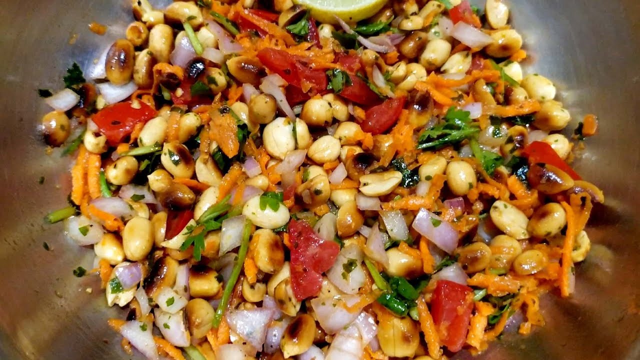 Roasted PALLI Chat,Peanut chat, వేరుశనగ పప్పుల చాట్,super tasty chat ...