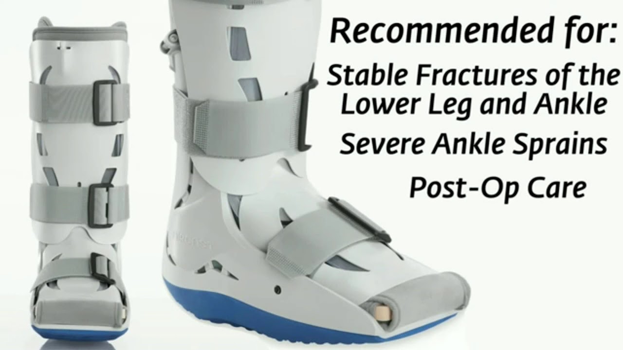 Aircast Diabetic walker - YouTube