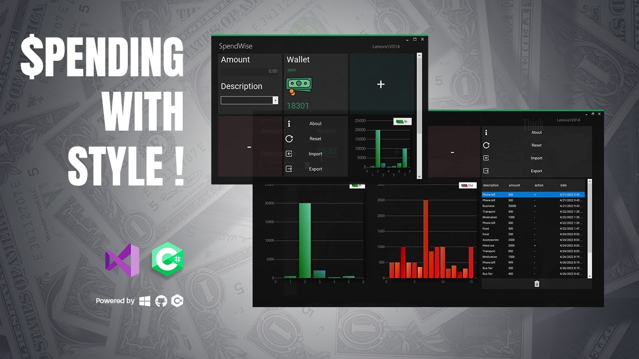 C# Tutorial e-wallet GUI part 3 - YouTube